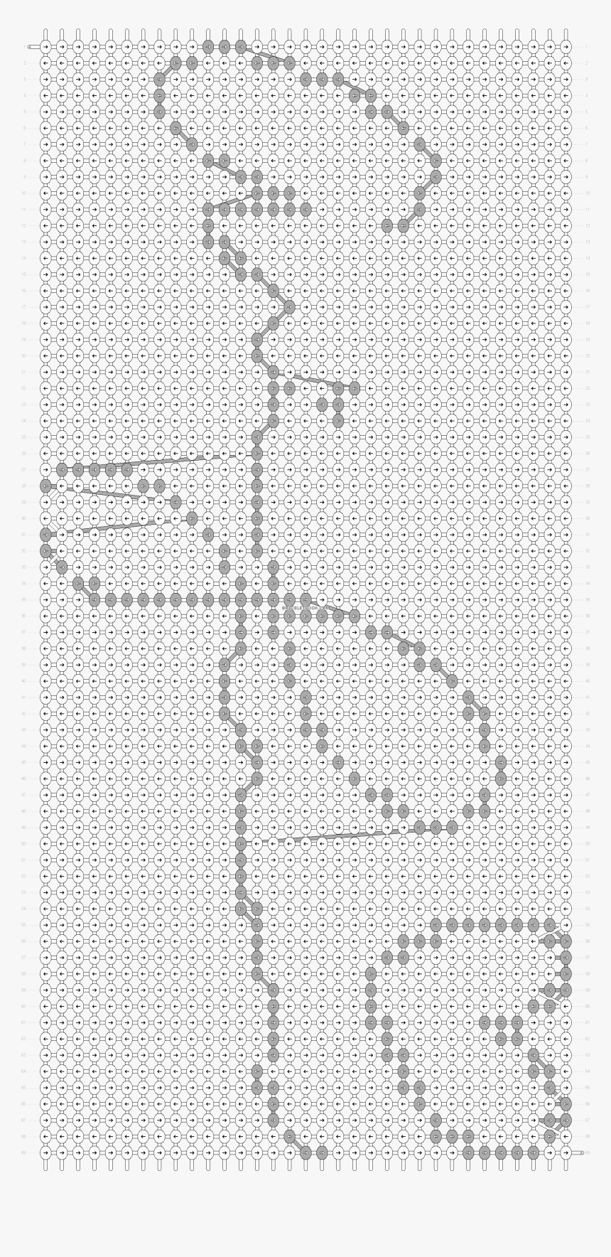 Alpha Pattern - Easy Alpha Bracelet Patterns, HD Png Download ...