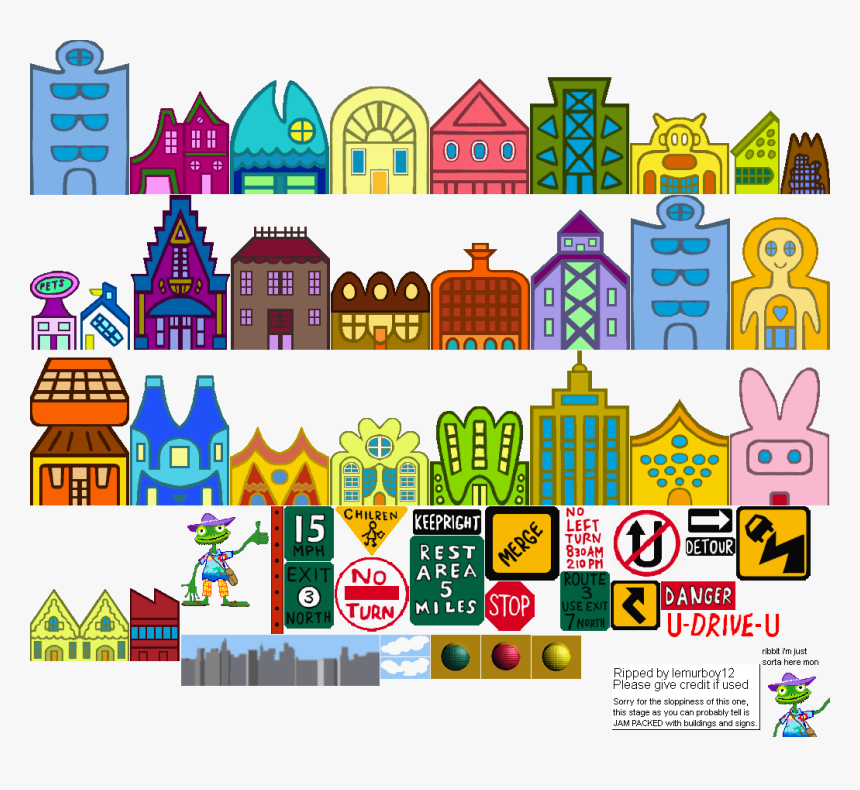 Stage - Parappa The Rapper 2 Sprites, HD Png Download , Transparent Png ...