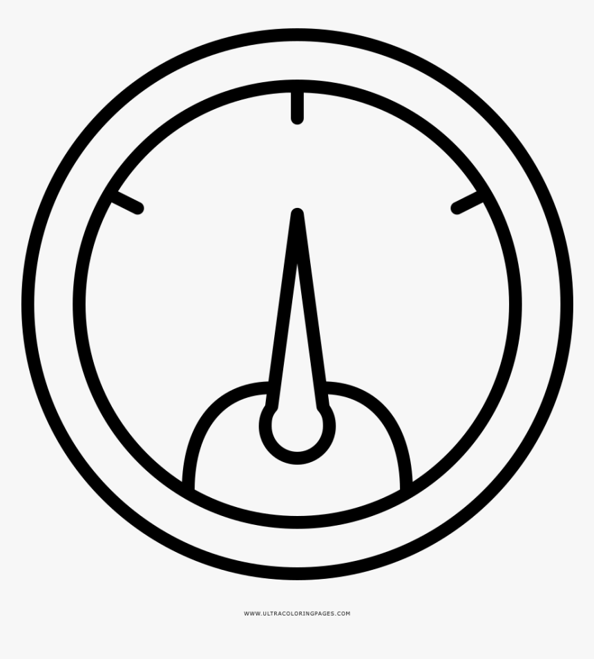 Speedometer Coloring Page - Accelerate, HD Png Download , Transparent ...