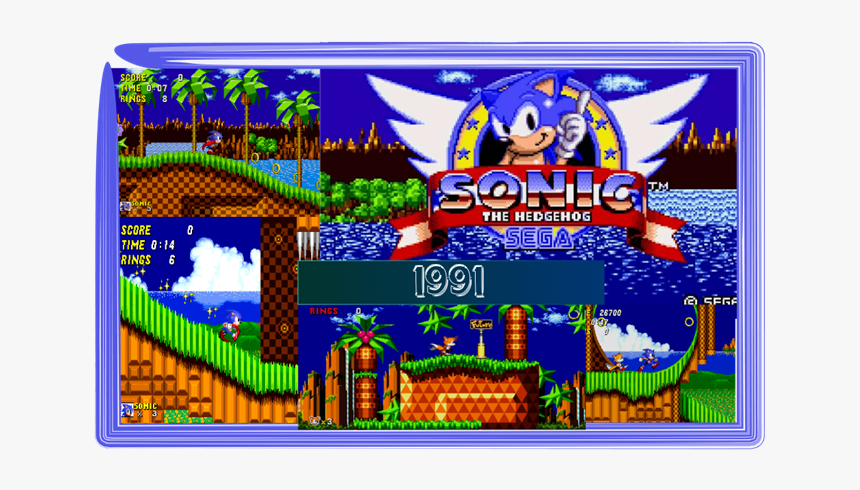 Sonic 1 Title Screen, HD Png Download , Transparent Png Image - PNGitem