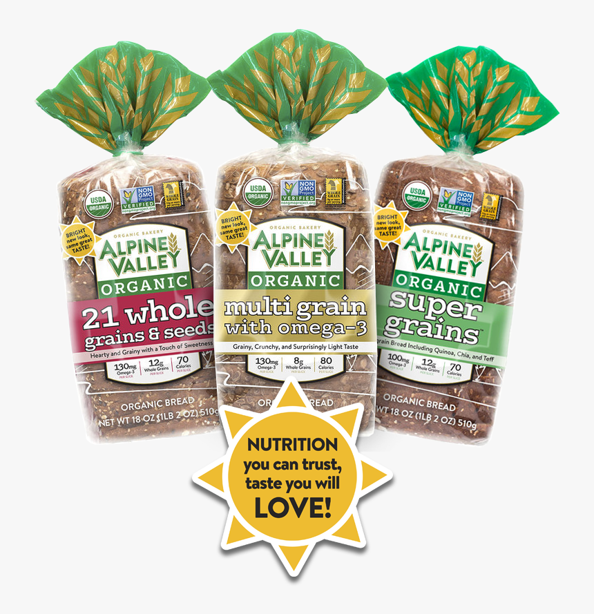 Top 3 Products Header Image V2 - Alpine Valley Bread, HD Png Download ...