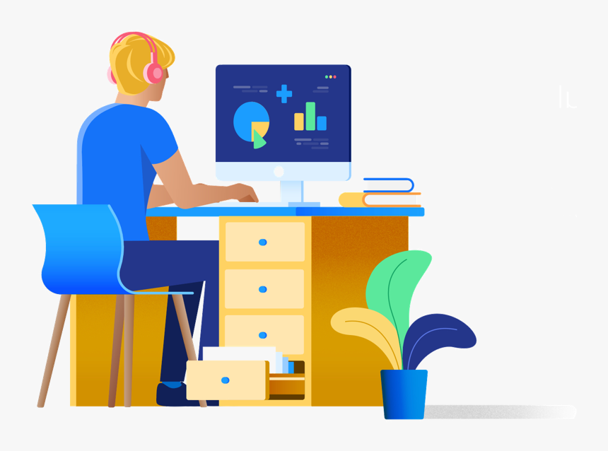 Computer Desk, HD Png Download , Transparent Png Image - PNGitem