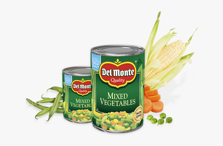 Mixed Vegetables - Del Monte Canned Vegetables, HD Png Download ...