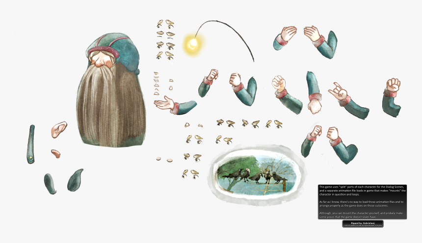 Click For Full Sized Image Finn - Game Character Sheet Separate Parts ...