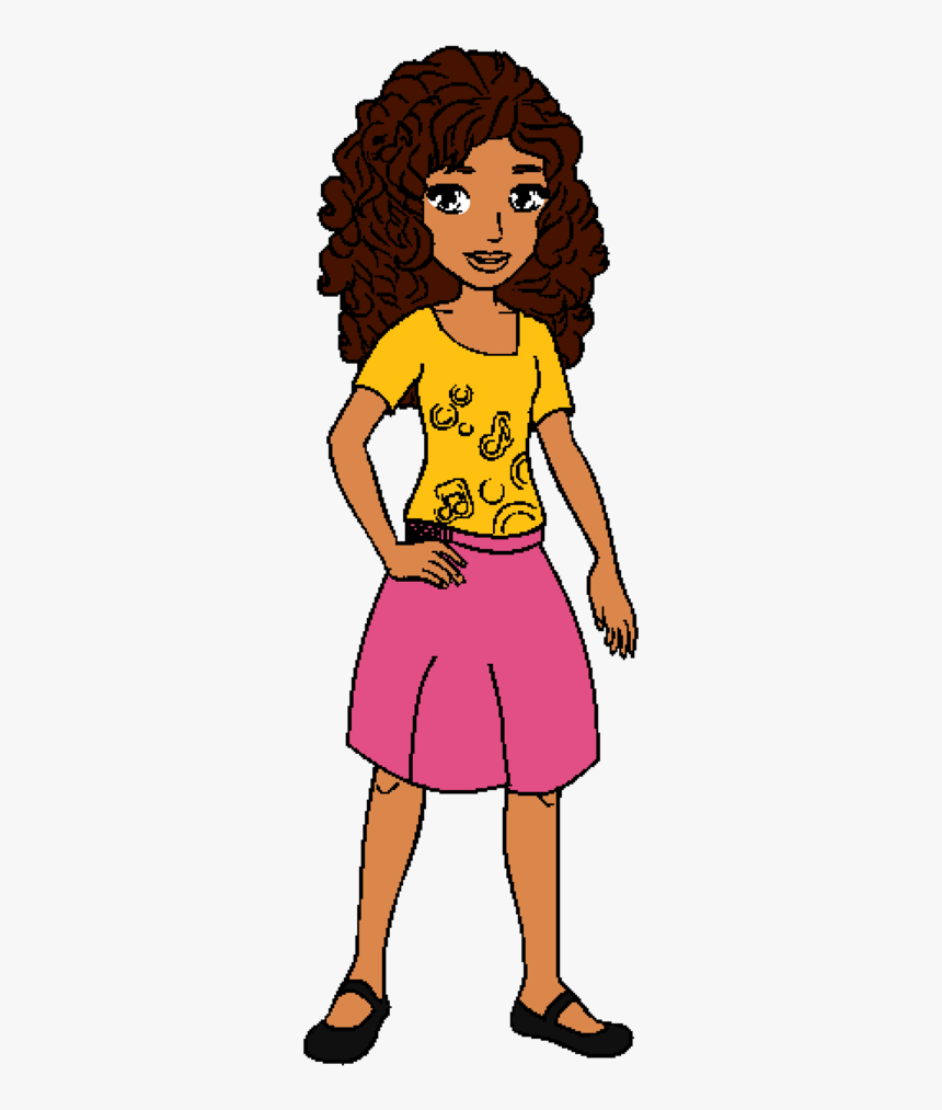 Lego Friends Andrea Cartoon, HD Png Download , Transparent Png Image ...