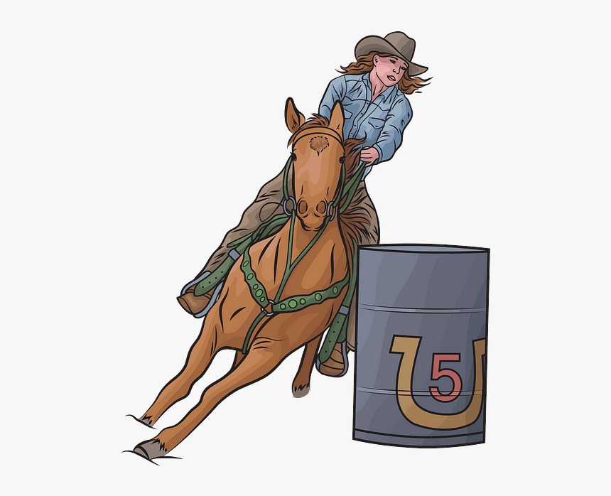 Barrel Racing Clip Art, HD Png Download , Transparent Png Image - PNGitem