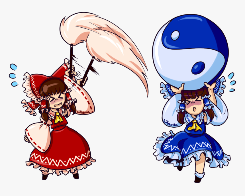 Tinu Reimu’s Having Big Problems With Their Weapons - Cartoon, HD Png ...