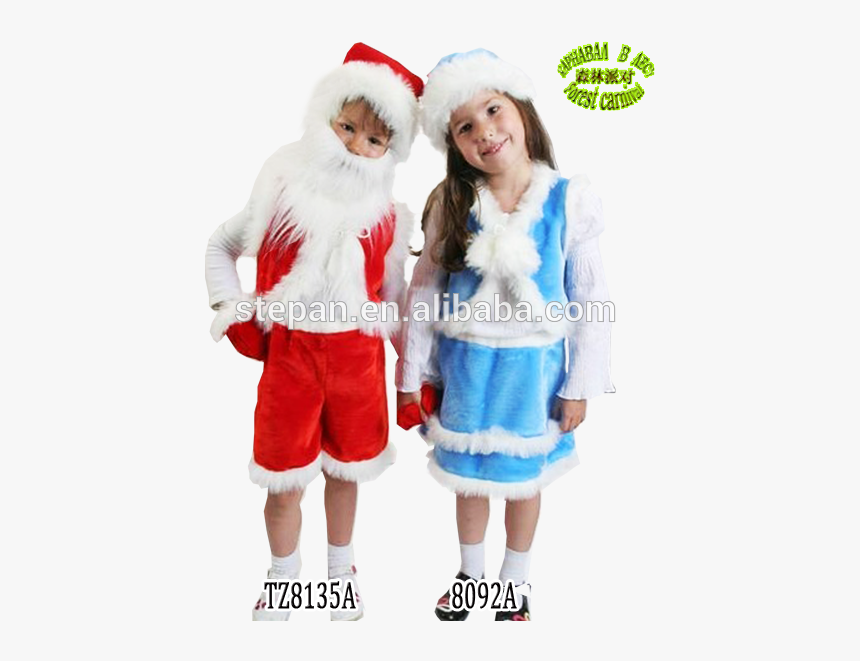 Tz-62223 Blue Santa Costume Dress For Girl - Vestidos De Santa Claus ...