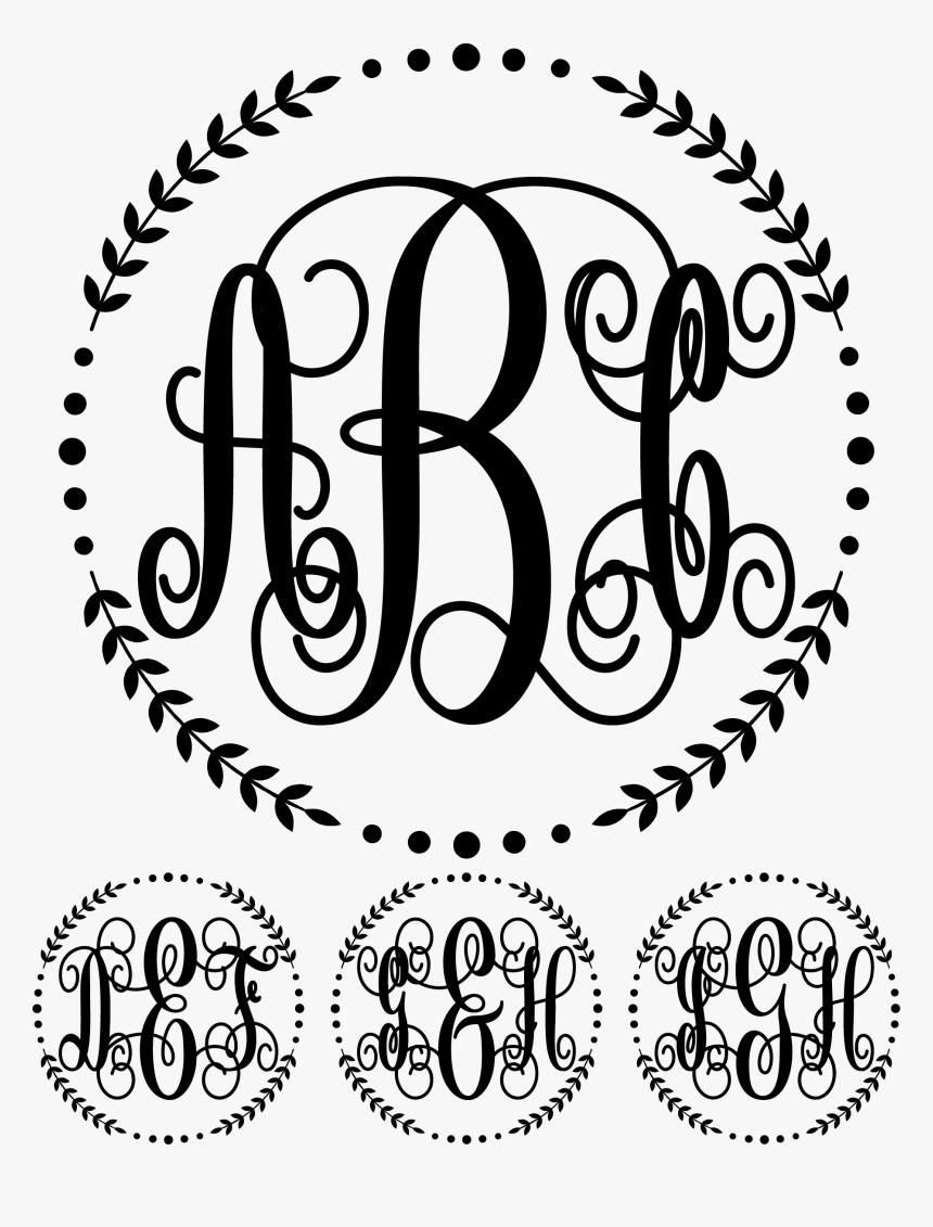 Script Vine Font Monogram, HD Png Download , Transparent Png Image ...