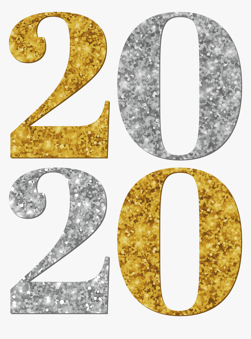2020 Silver Gold Png Clipart - Transparent Png Clipart 2020 Gold Png ...