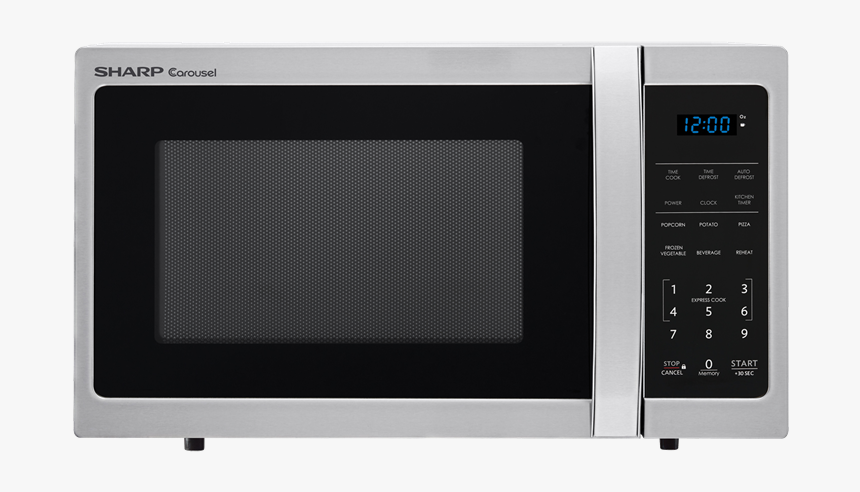 Sharp 0.9 Cu Ft 900 Watt Countertop Microwave Stainless, HD Png ...