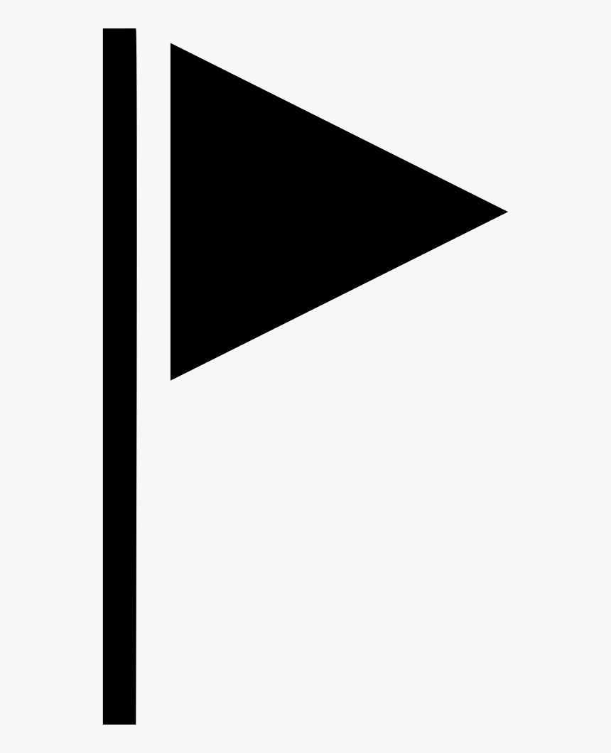Flag Symbol Of Black Triangular Shape, HD Png Download , Transparent ...