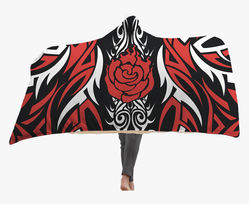 Rwby Ruby Rose Symbol Hooded Blanket - Ruby Rose, HD Png Download , Transparent Png Image - PNGitem