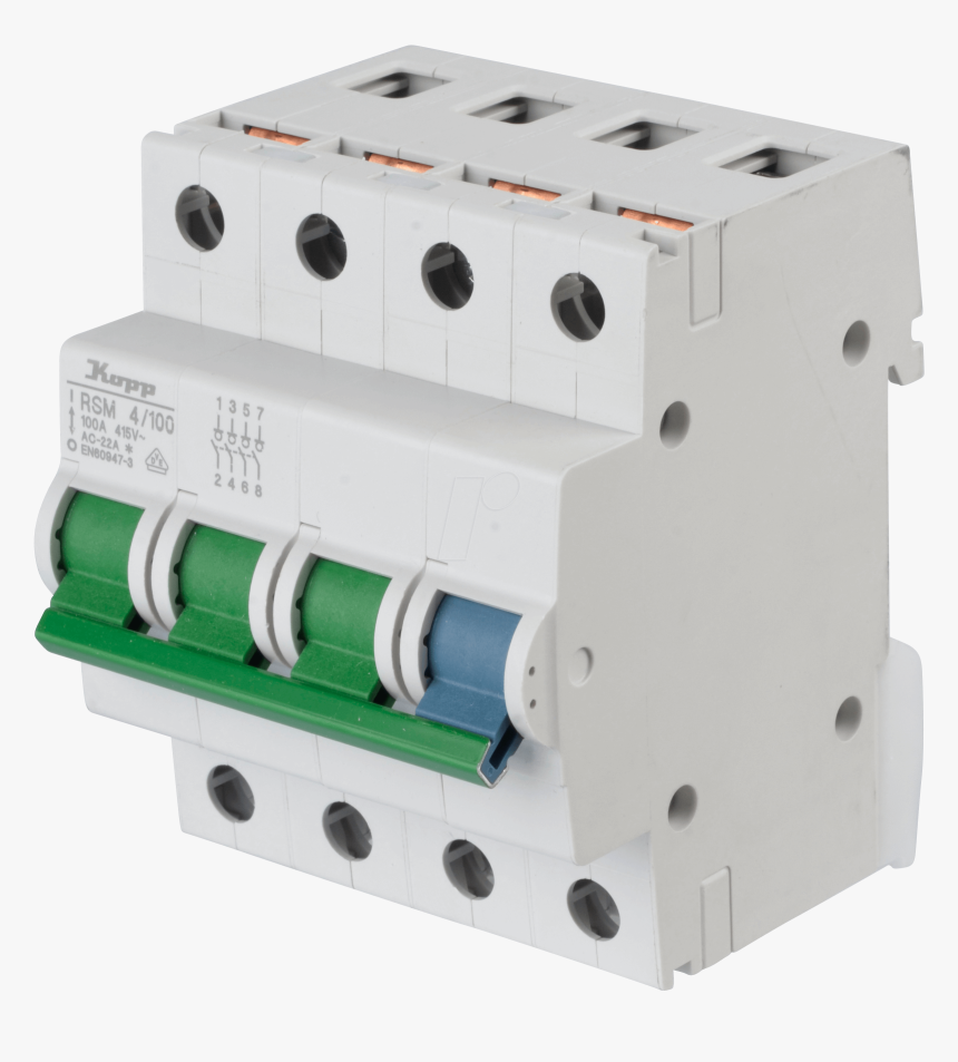 Rs 4 - Main Switch 4 Pole, HD Png Download , Transparent Png Image ...