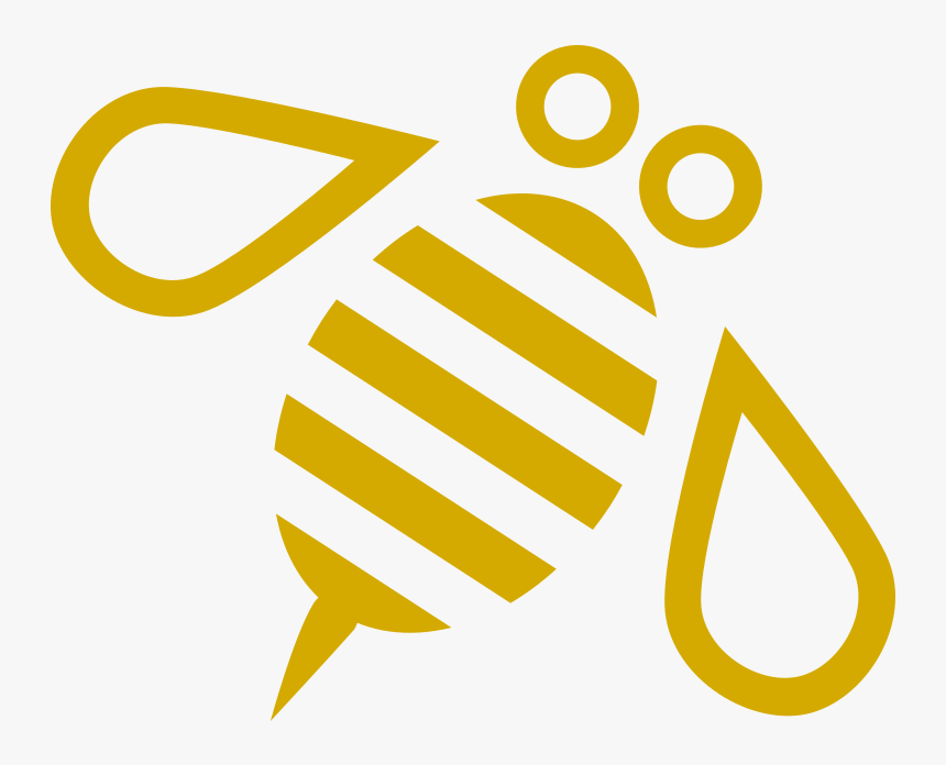 Minimal Bee Or Bumblebee - Vector Bee Png, Transparent Png ...