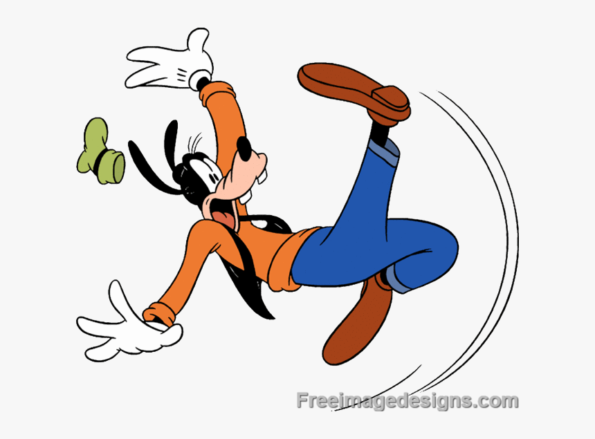 Goofy Slip Image Design Download - Goofy Falling, HD Png Download ...
