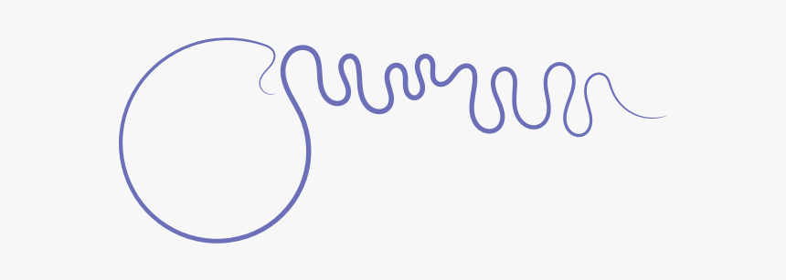 Vector Illustration Of Abstract Blue Line Curve - Circle, HD Png ...