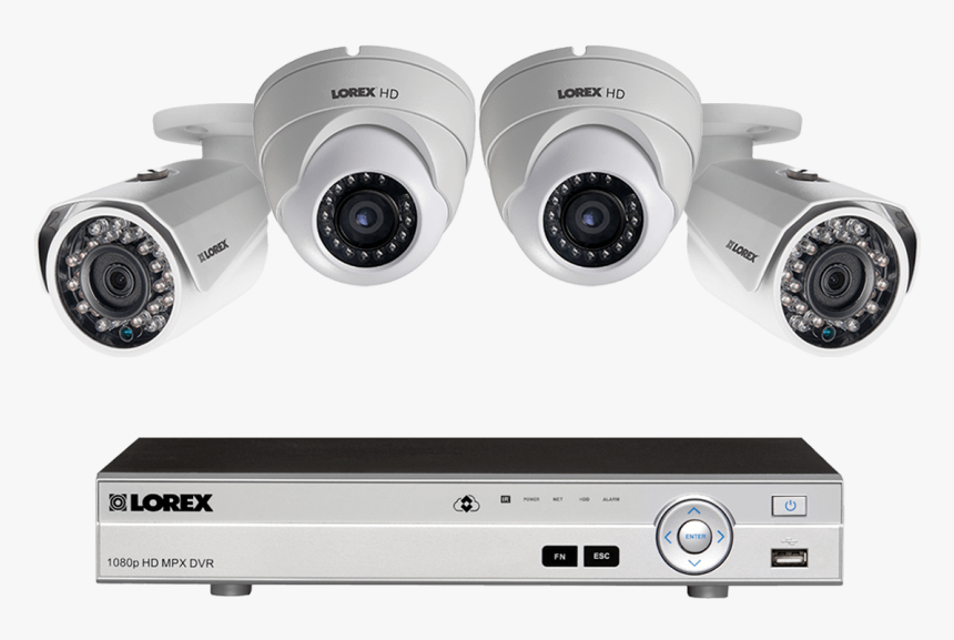 1080p Hd Security Camera System With 4 1080p Metal - Security Camera ...