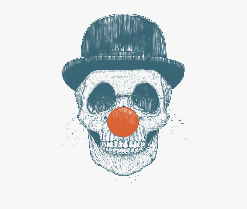 Clown Skull Drawing Tattoo, HD Png Download , Transparent Png Image ...