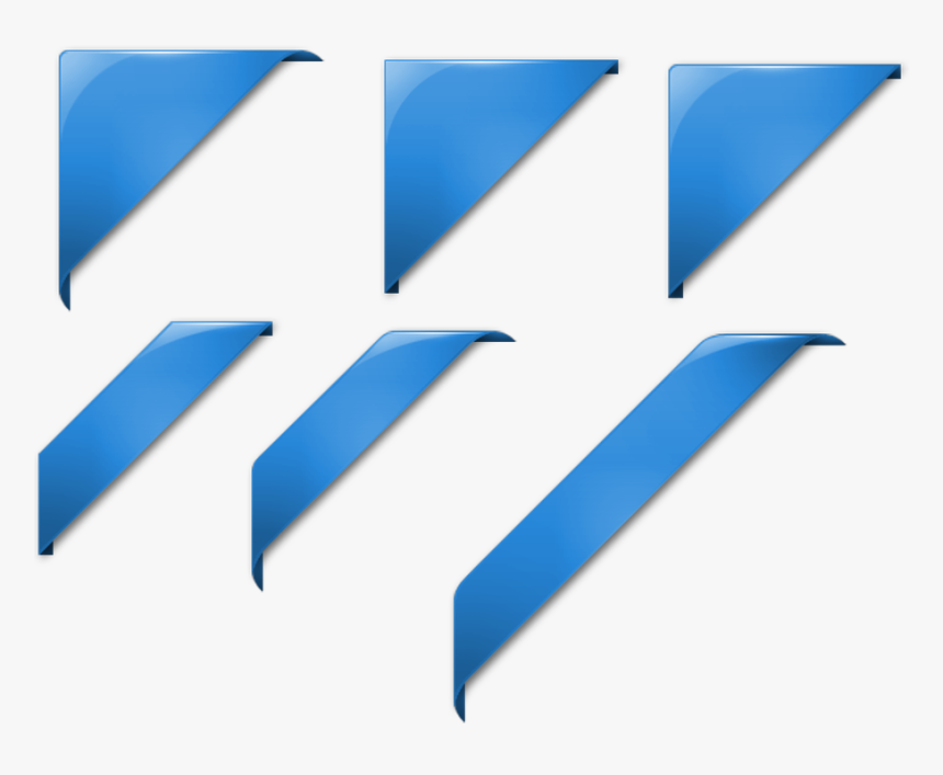 Blue Corner Ribbon Png, Transparent Png , Transparent Png Image - PNGitem