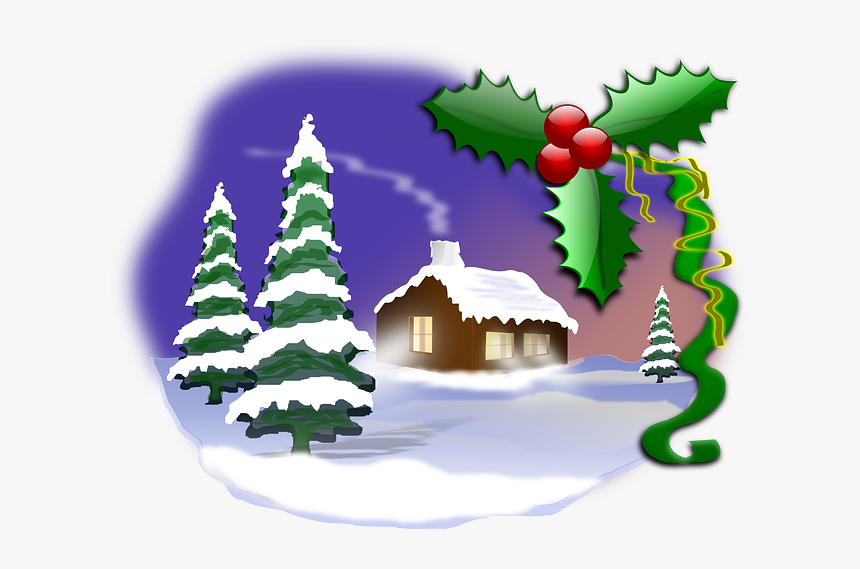 Christmas Scene Clip Art, HD Png Download , Transparent Png Image - PNGitem