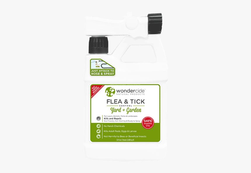 Wondercide Natural 32oz Flea & Tick Garden Ready To - Bottle, HD Png ...
