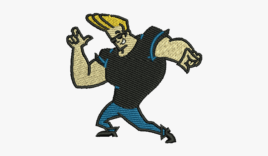 Embroidery Johnny Bravo, HD Png Download , Transparent Png Image - PNGitem