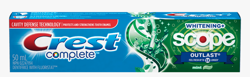 Crest Complete Extra Whitening Plus Scope Outlast Toothpaste - Crest ...