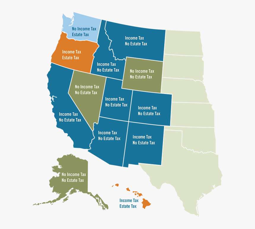 Ep Map - Washington State Estate Tax, HD Png Download , Transparent Png ...