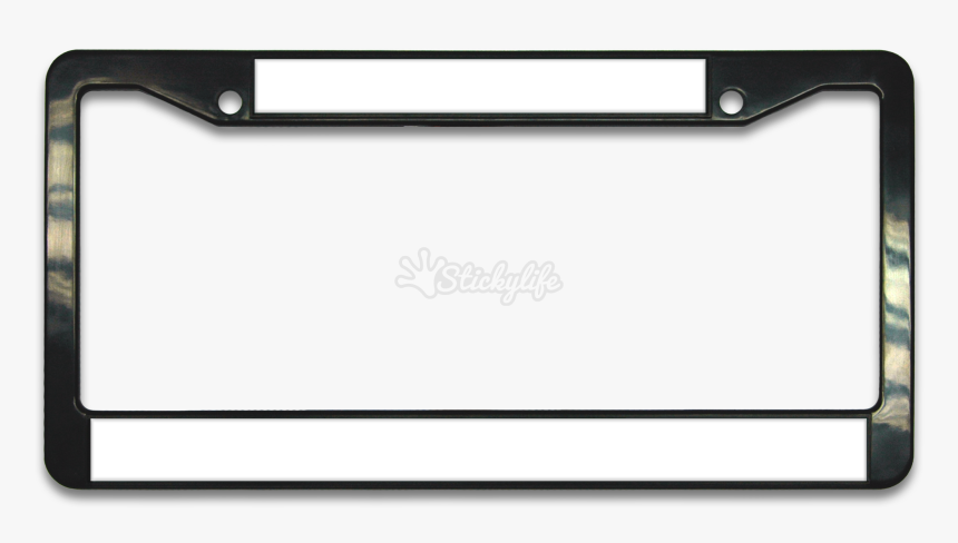 Black Plastic License Plate Frame - License Plate Png, Transparent Png ...