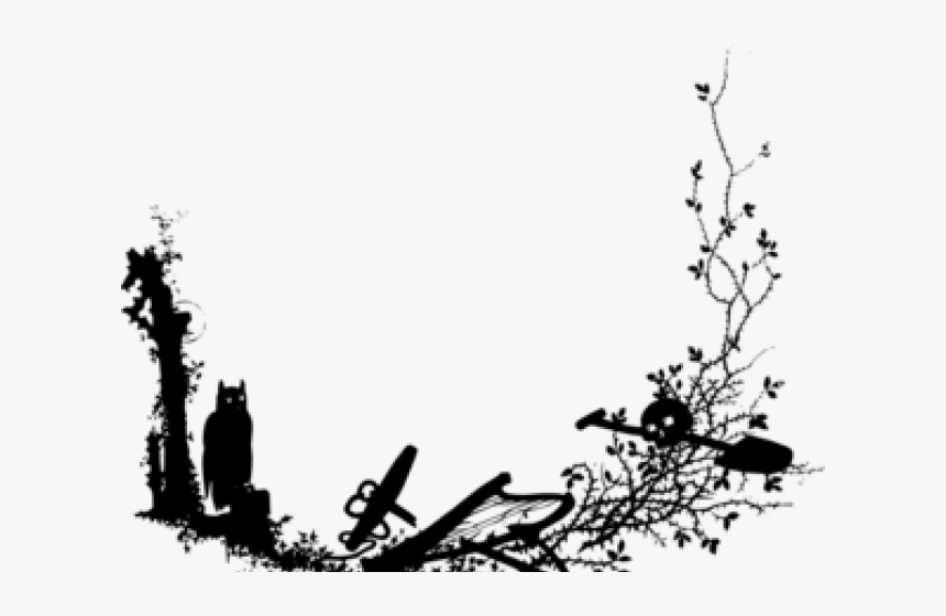 Spooky Clipart Banner - Free Halloween Invitation Background, HD Png ...