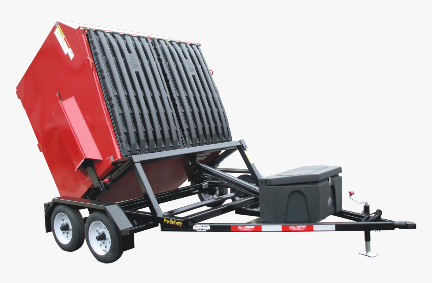 Front Load Delivery Trailer - Dumpster Trailer, HD Png Download ...