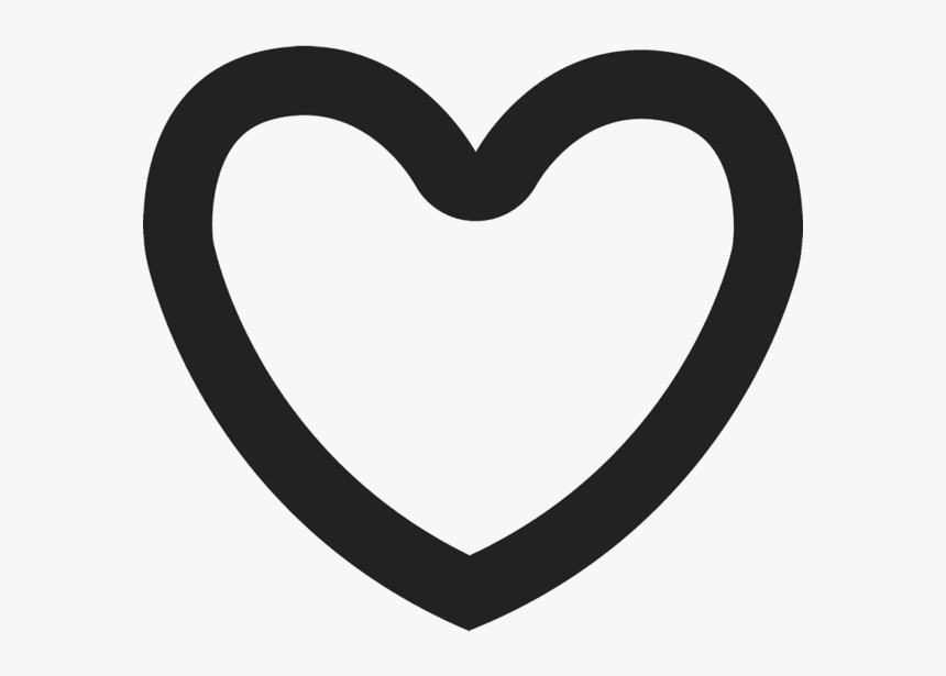 Bold Heart Rubber Stamp - White Heart Icon Png, Transparent Png ...