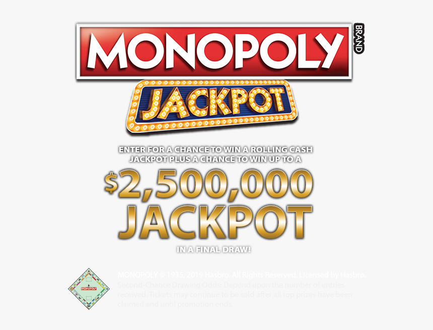 Monopoly Jackpot Second-chance Promotion, HD Png Download , Transparent ...