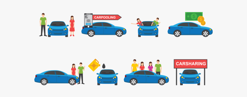 Carpool Icons Vector - Car Pool Icon Png, Transparent Png , Transparent ...