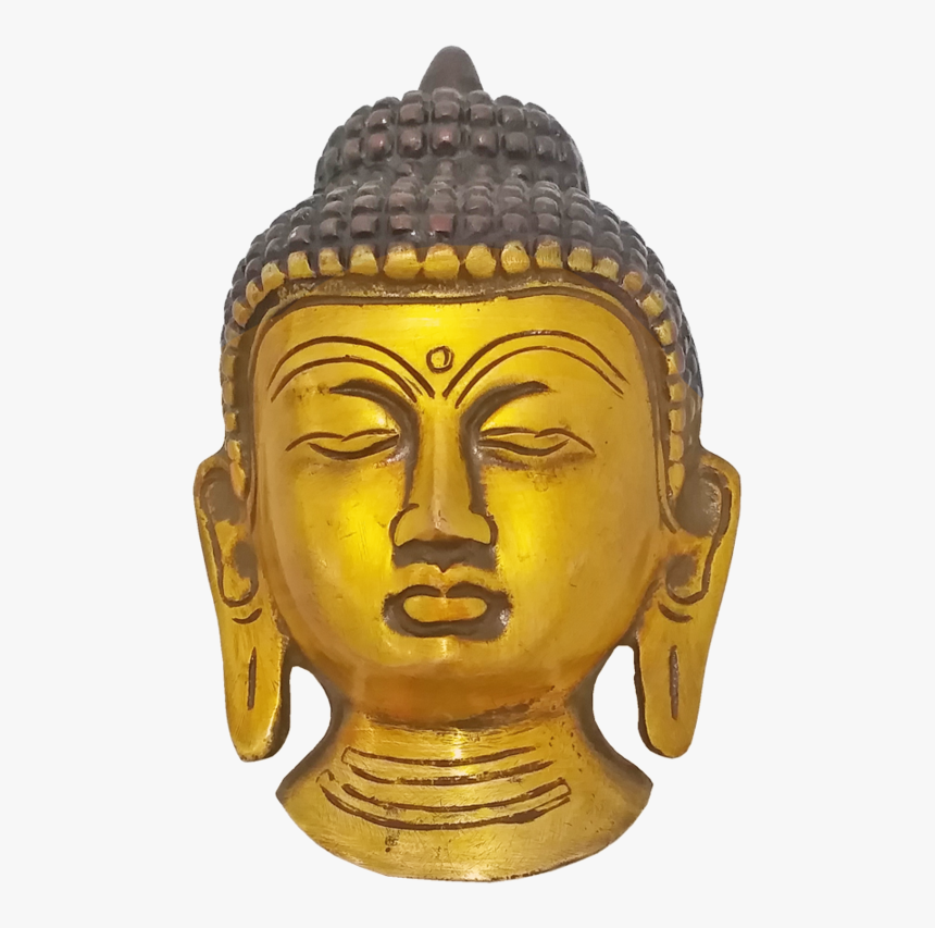 Brass Buddha Wall Hanging With Brown Coated Showpiece, - Gautama Buddha ...