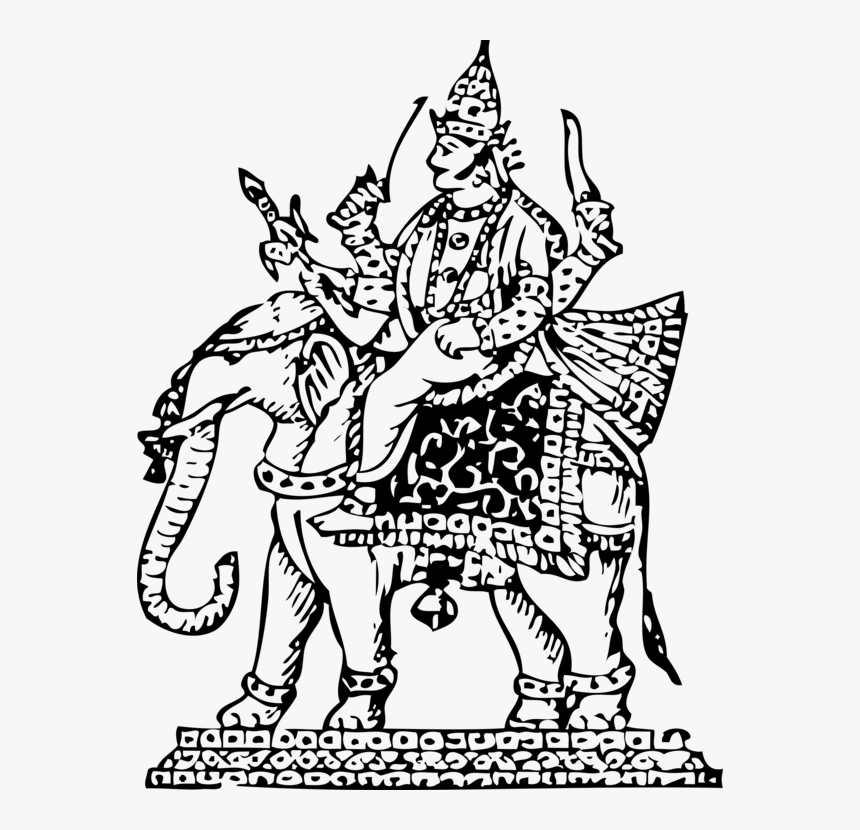 Art,monochrome Photography,artwork - Indra God Clip Art, HD Png ...