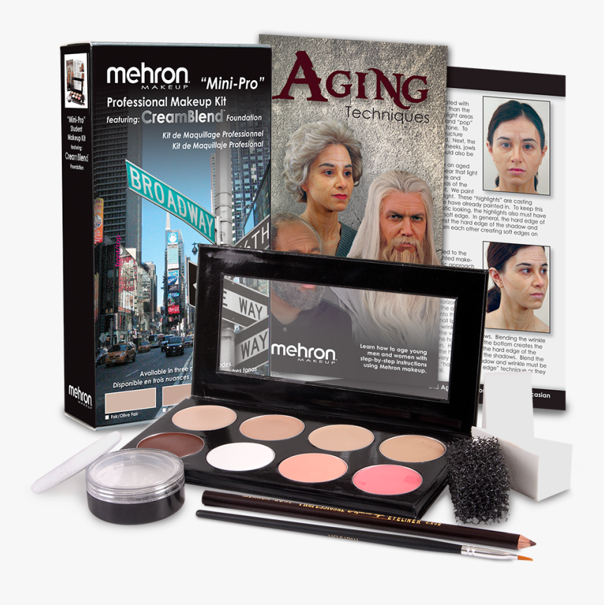 Mini-pro Professional Makeup Kit - Mehron Mini Pro Makeup Kit, HD Png ...