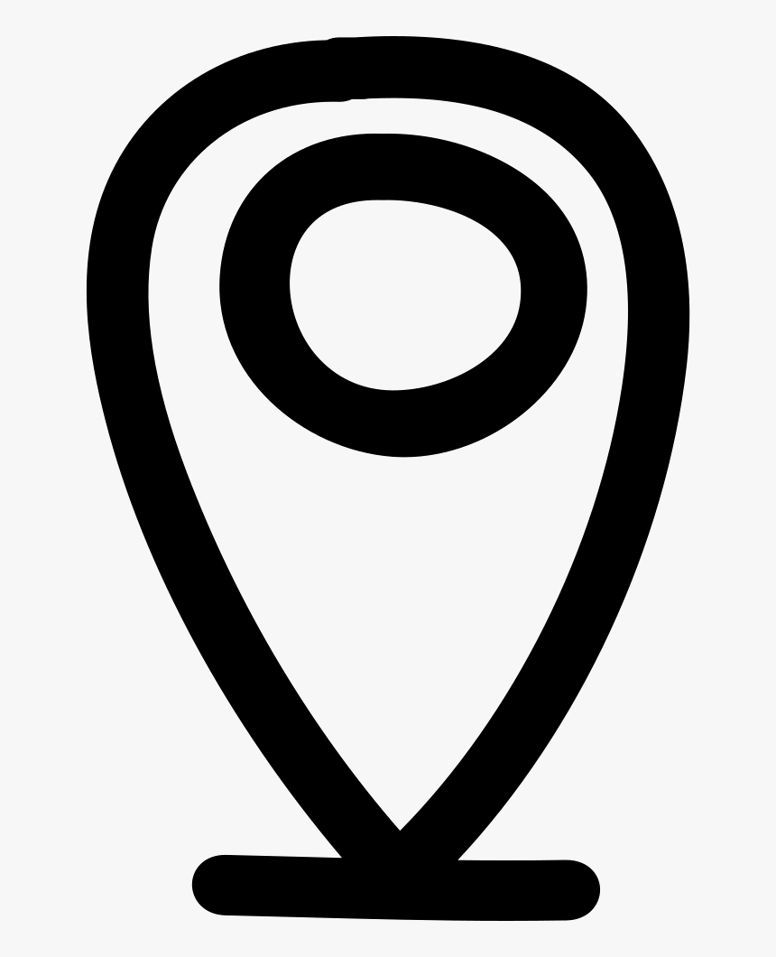 Location Hand Drawn Sign - Emblem, HD Png Download , Transparent Png ...