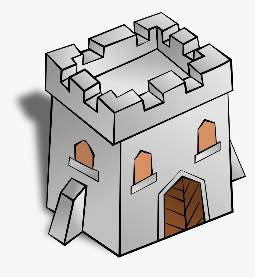 Stone Castle Keep Cartoon, HD Png Download , Transparent Png Image ...