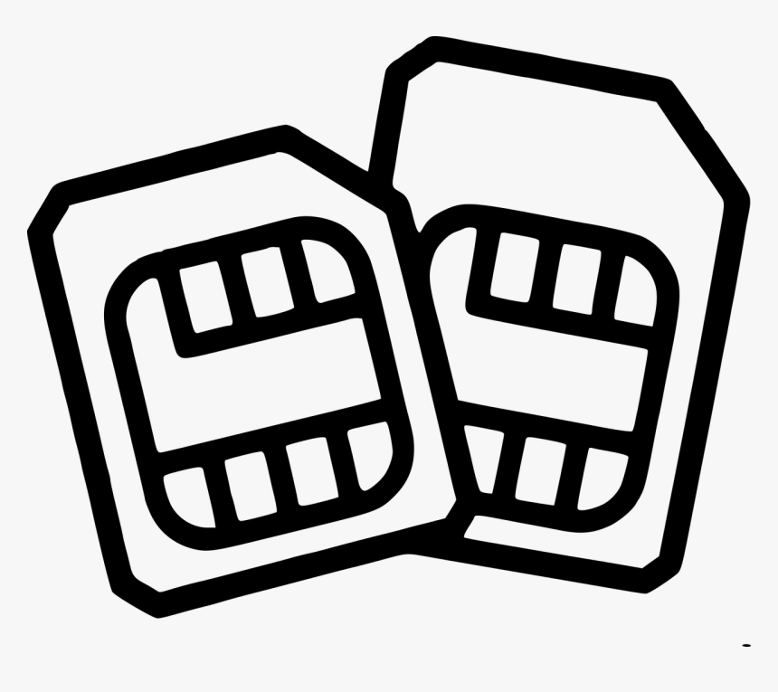 Dual Sim Card Icon Png, Transparent Png , Transparent Png Image - PNGitem