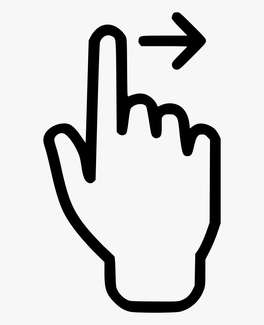 Nice Clipart Hand Touch - Swipe Finger Png, Transparent Png ...