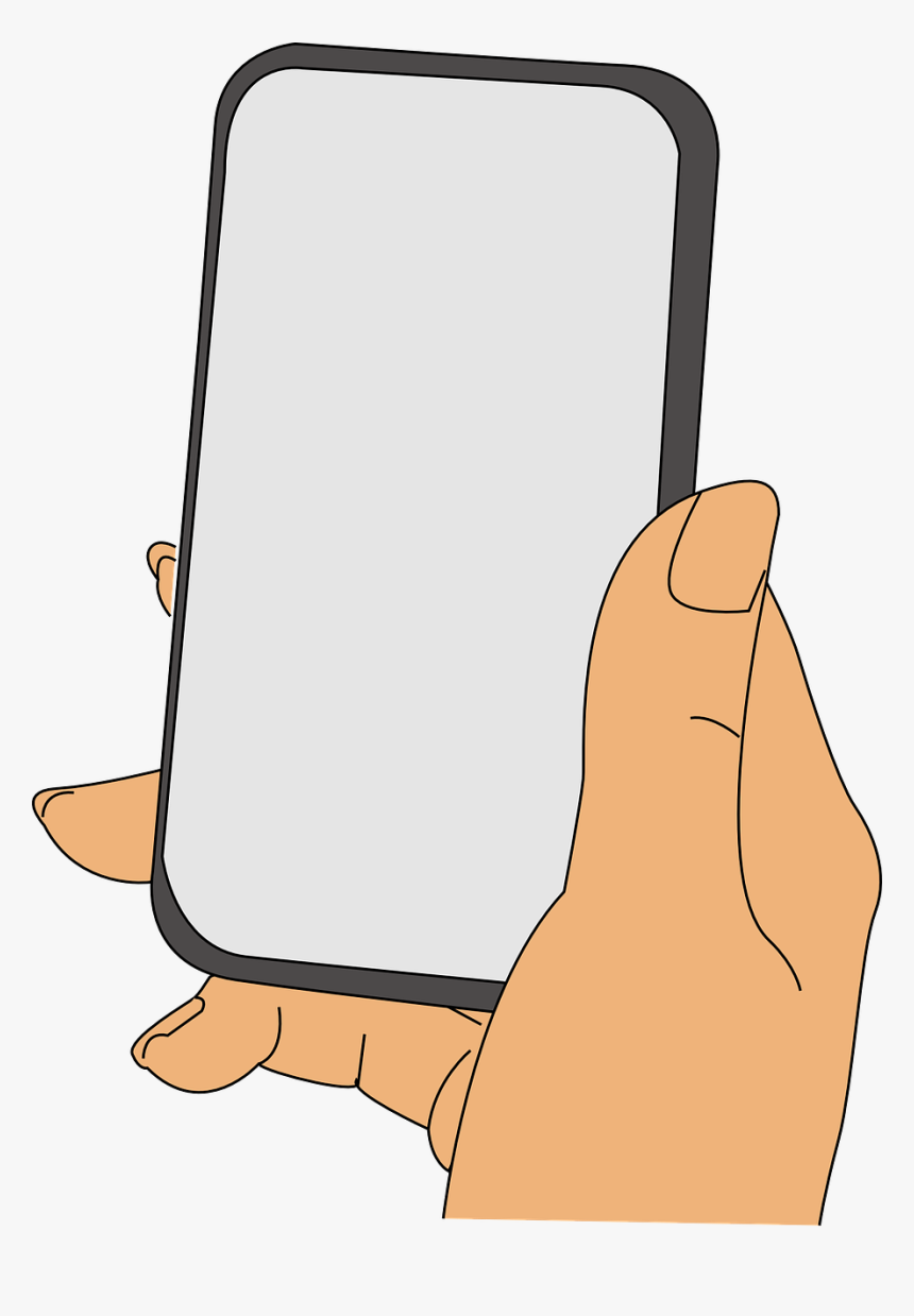 Hand Holding Iphone Clipart, HD Png Download , Transparent Png Image ...