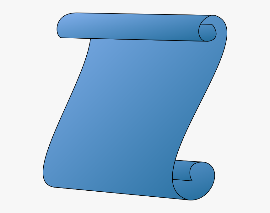 Scroll Clipart Blue - Scroll Blue, HD Png Download , Transparent Png ...