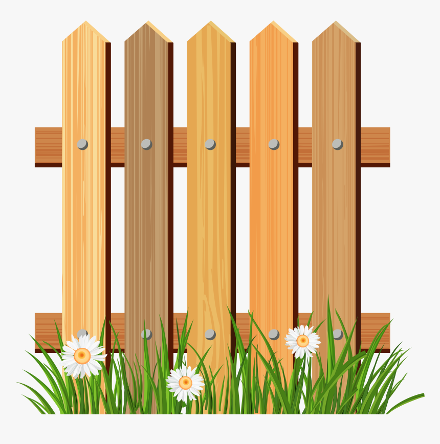 Cartoon Fence Festa Pequeno - Wooden Fence Clipart Png, Transparent Png ...