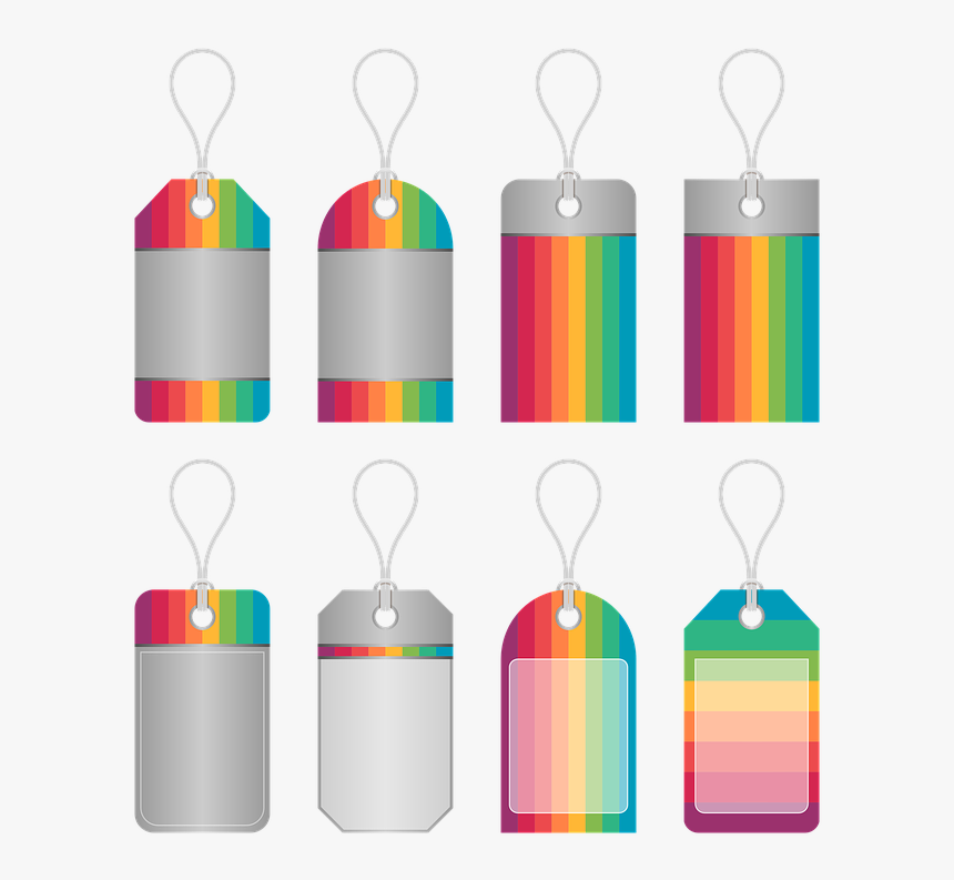 Price Tags, Ribbon, Colorful, Rainbow, Design - Rainbow Price Tag, HD ...