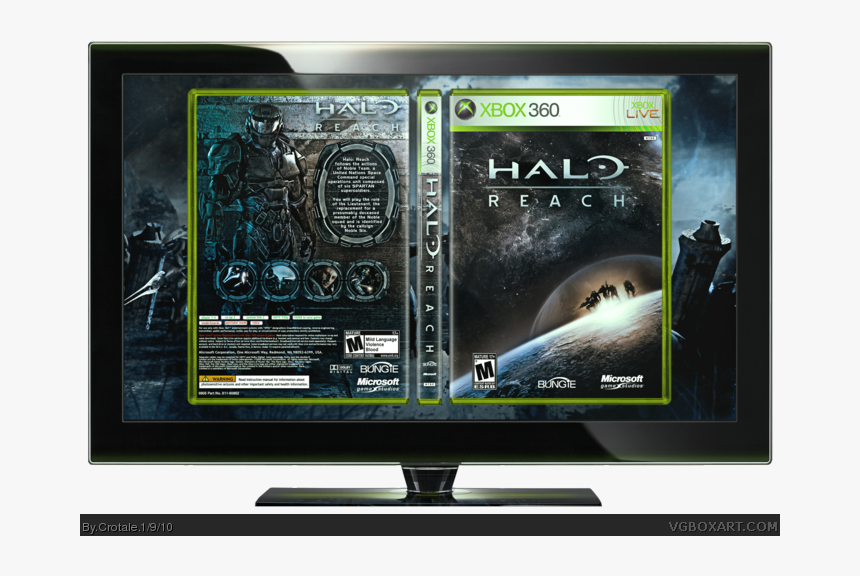 Reach Box Art Cover - Halo Reach, HD Png Download , Transparent Png ...