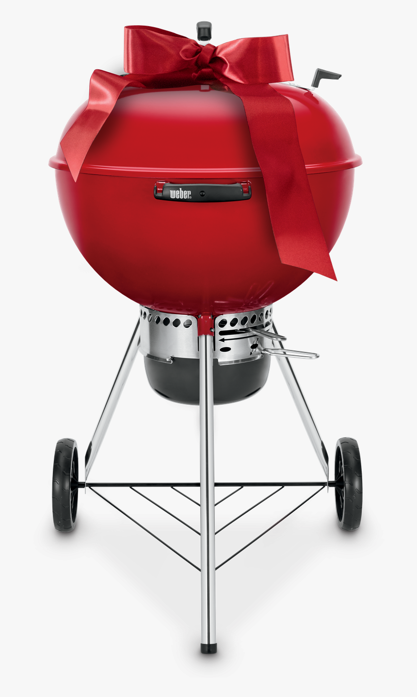 The Classic Gift All Wrapped In Red - Weber Master Touch Red, HD Png ...