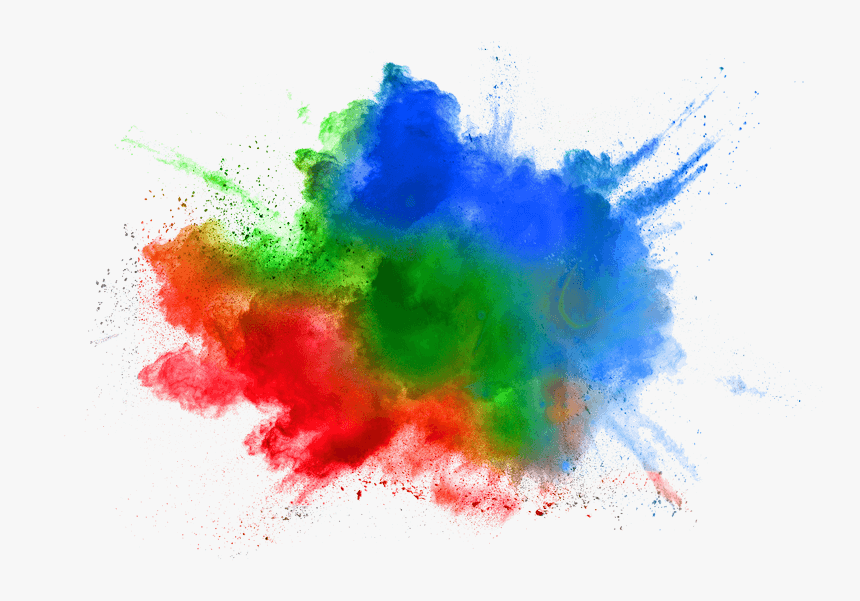 Multi Coloured Paint Splat, HD Png Download , Transparent Png Image ...
