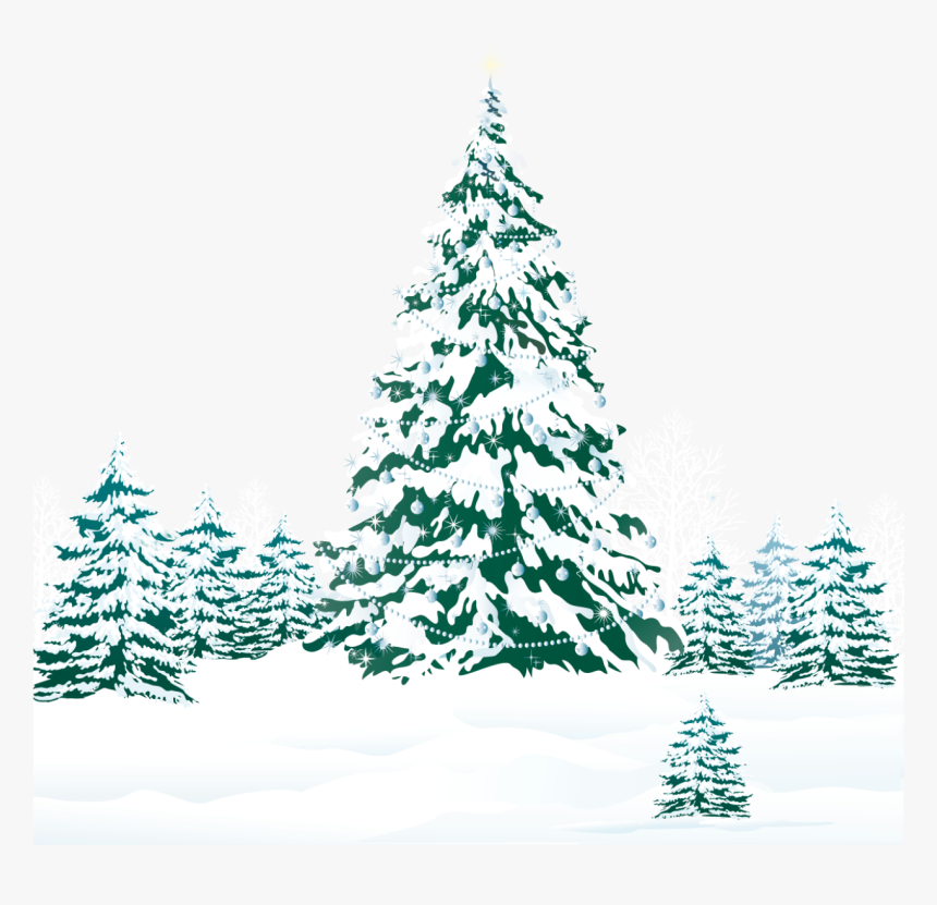 Winter Tree Background Clipart